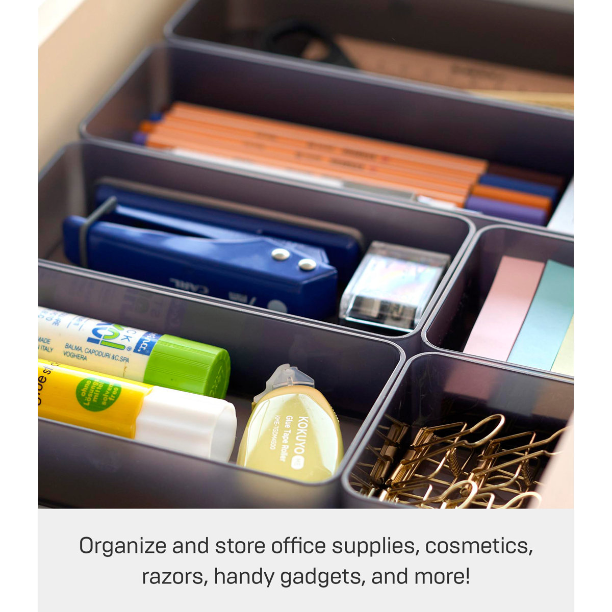 Yamazaki Home Stackable Organizers [Set Of 2] - Four Sizes, Deep | Wayfair